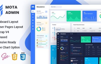 MotaAdmin-Admin & Dashboard Template 14 August 2021-问智库